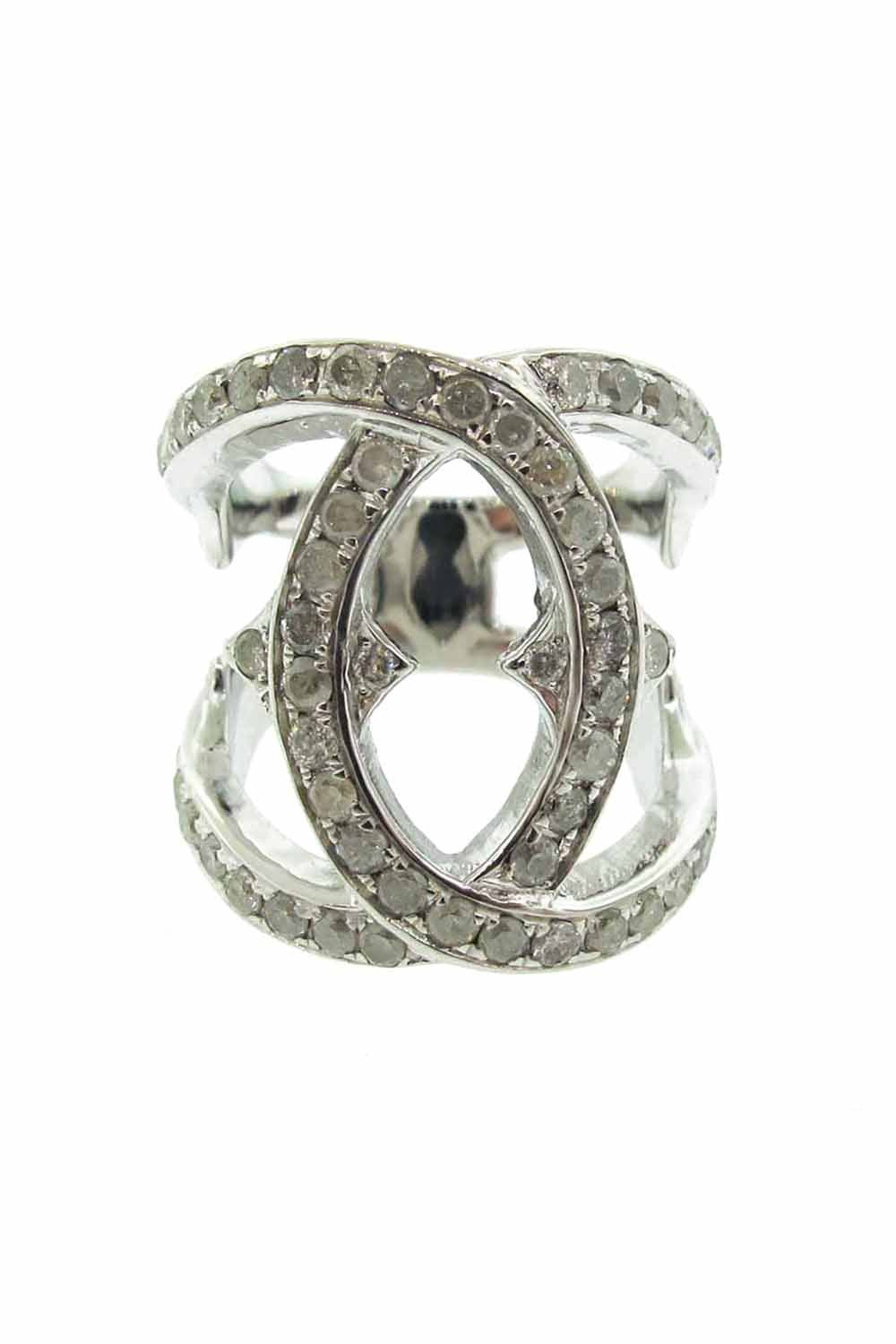 Small Diamond Interlink Ring | LOREE RODKIN – Marissa Collections