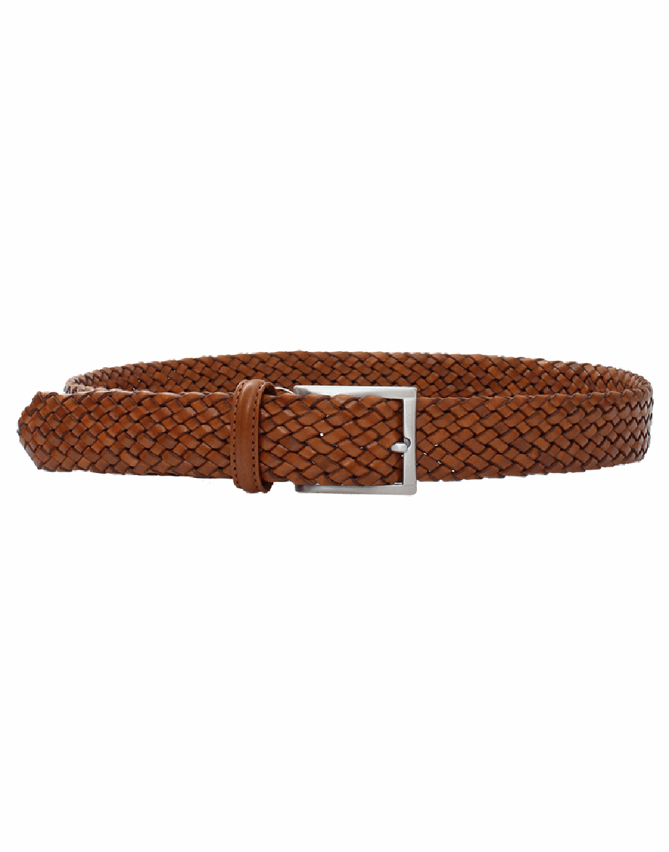 Leather Tubular Braided Belt | LUCIANO BARBERA – Marissa Collections