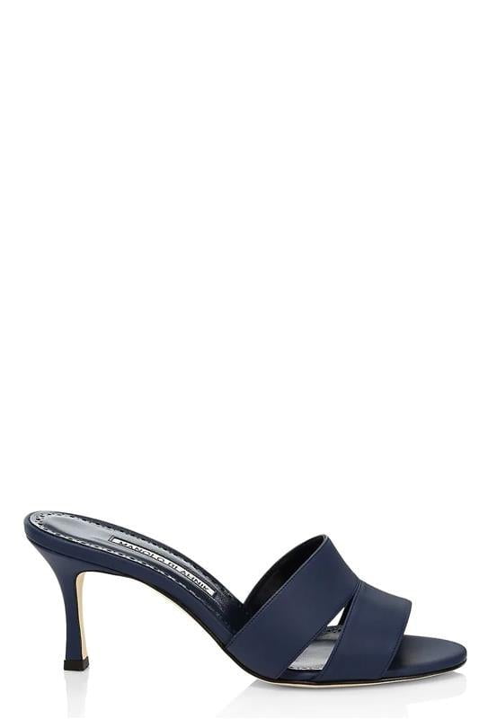 Iacopo Mules - Navy | MANOLO BLAHNIK – Marissa Collections