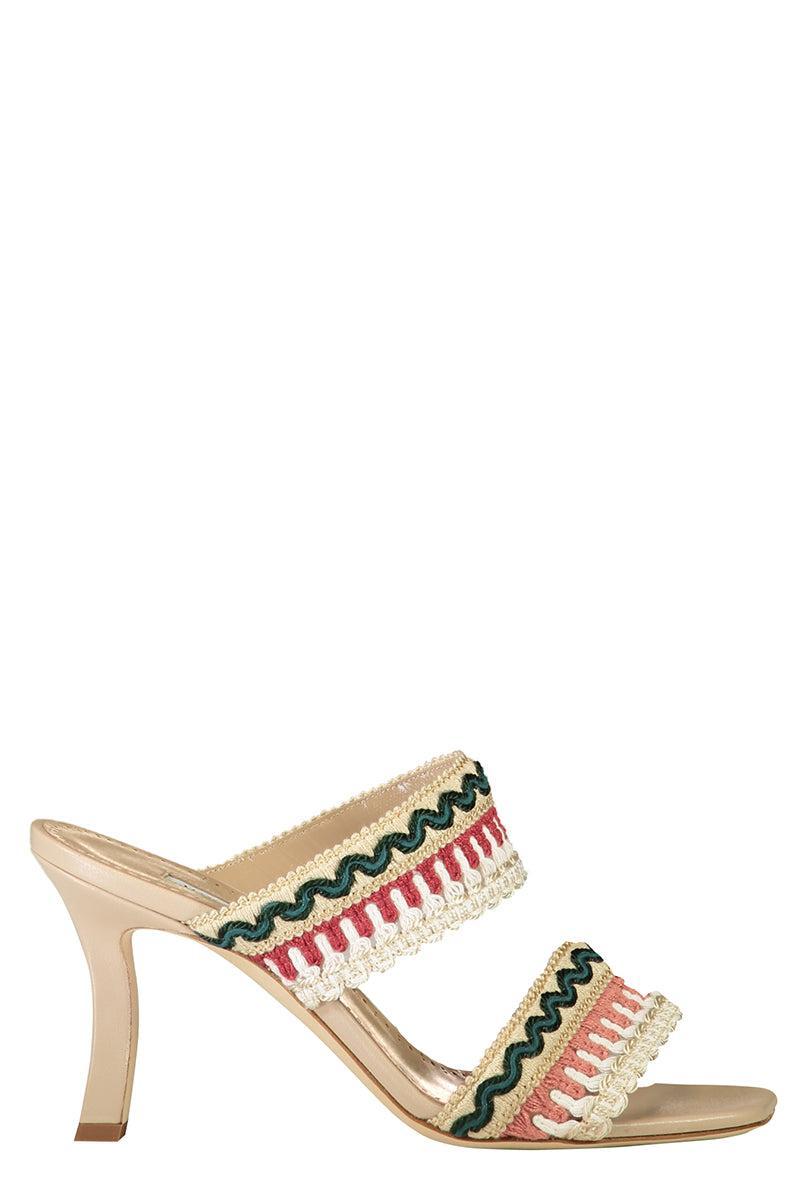 Mabeco Mule - Yellow Nude | MANOLO BLAHNIK – Marissa Collections