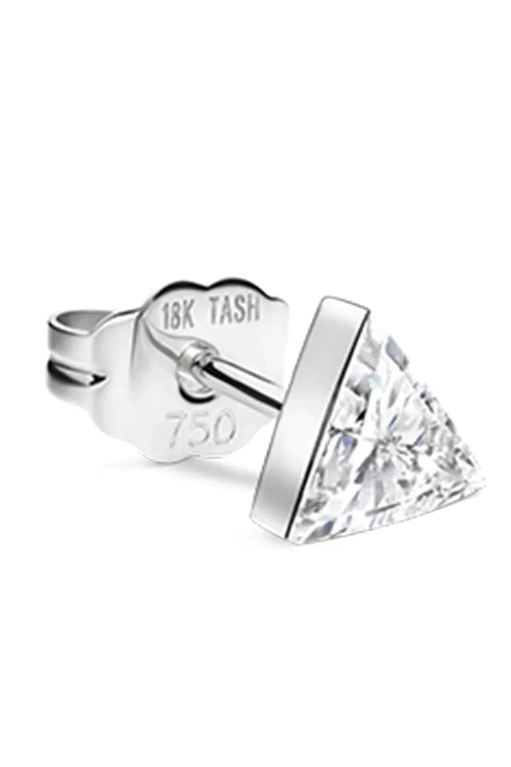 4mm Invisible Set Triangle Diamond - White Gold | MARIA TASH – Marissa ...