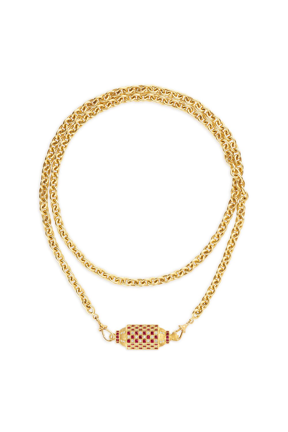 Check Locket Chain Necklace | MARIE LICHTENBERG – Marissa Collections