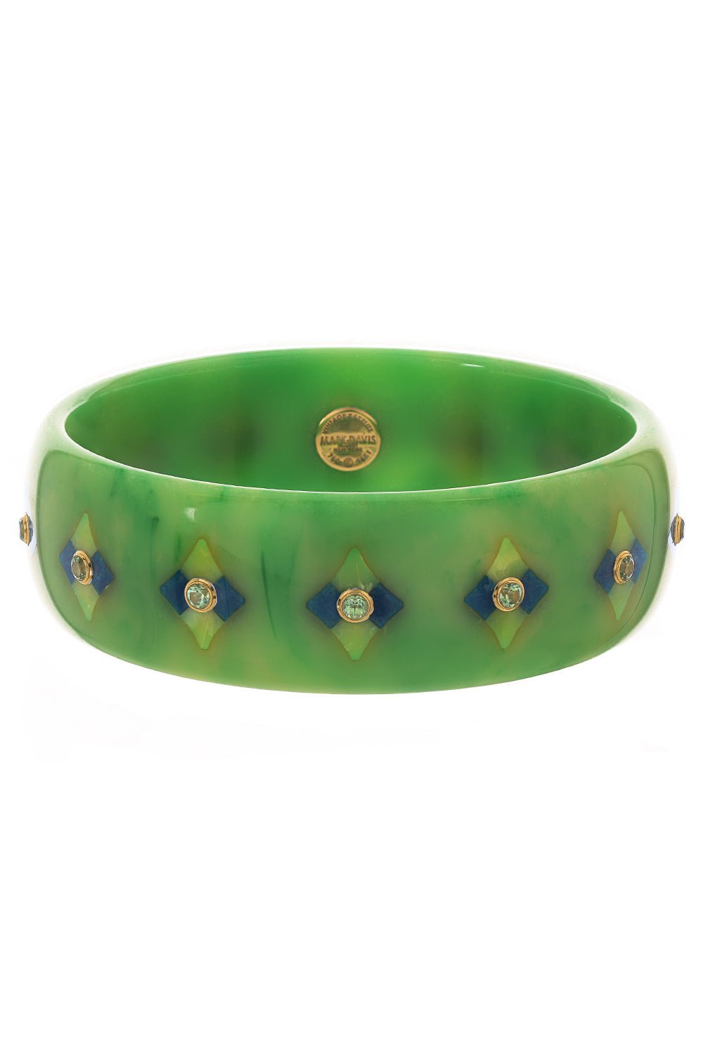 Peridot Green Bakelite Bangle | MARK DAVIS – Marissa Collections