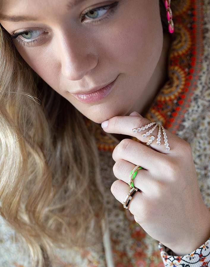Aria Diamond Cascade Ring | MELISSA KAYE – Marissa Collections