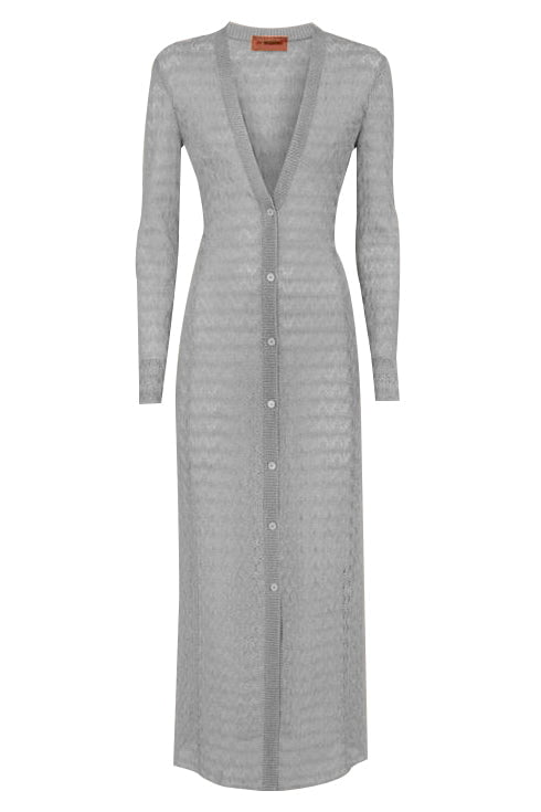 Long Lace Cardigan - Silver | MISSONI – Marissa Collections