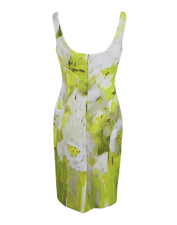 Sleeveless Wide Neck Seamed Dress | MONIQUE LHUILLIER – Marissa Collections