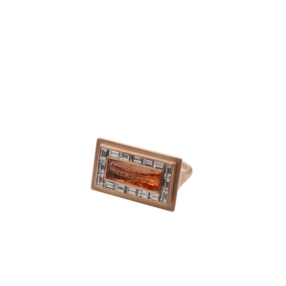 Straw Topaz And Diamond Ring | MONIQUE PEAN – Marissa Collections