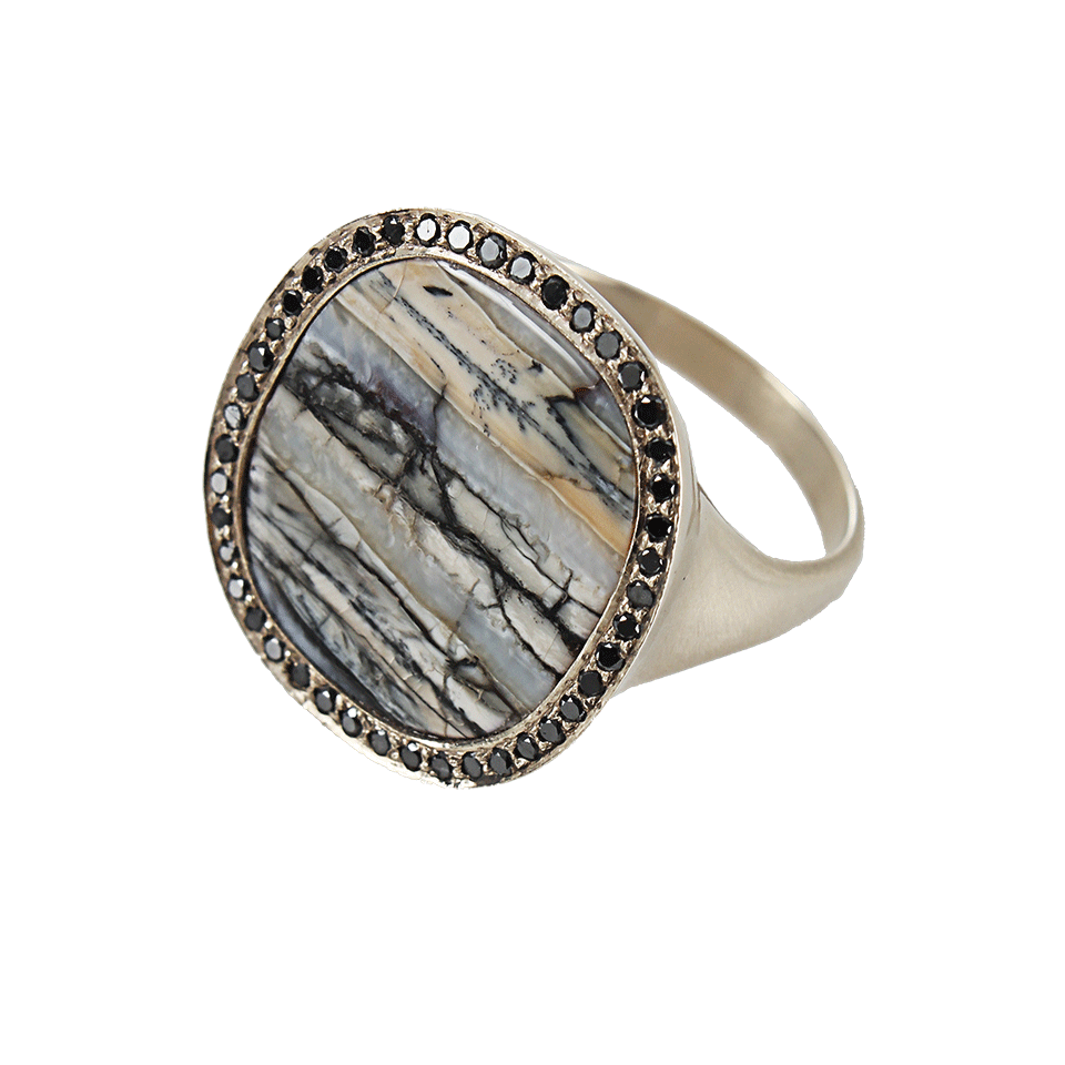 Marbled Fossilized Woolly Mammoth Ring | MONIQUE PEAN – Marissa Collections
