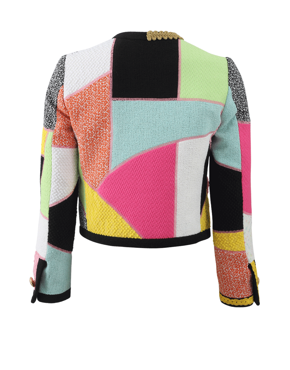 Patchwork Tweed Jacket | MOSCHINO – Marissa Collections