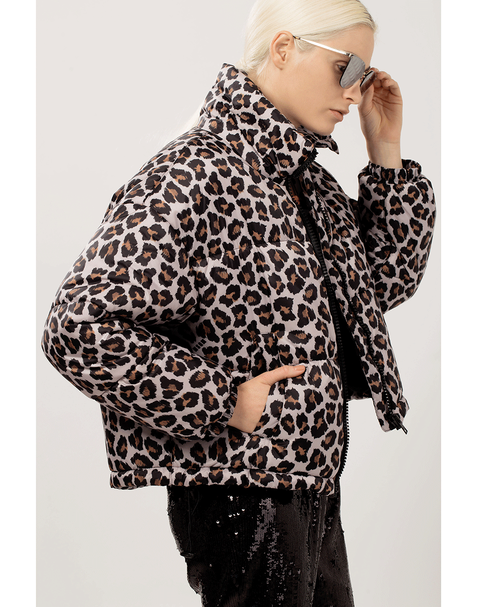 Giubbino Leopard Puffer Jacket | MSGM – Marissa Collections