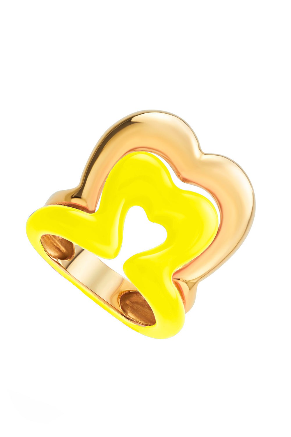 Yellow Enamel "Show N' Tell" Ready To Burst Ring | NEVERNOT – Marissa ...