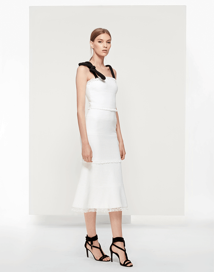 Fitted Tube Strap Tank Dress | OSCAR DE LA RENTA – Marissa Collections