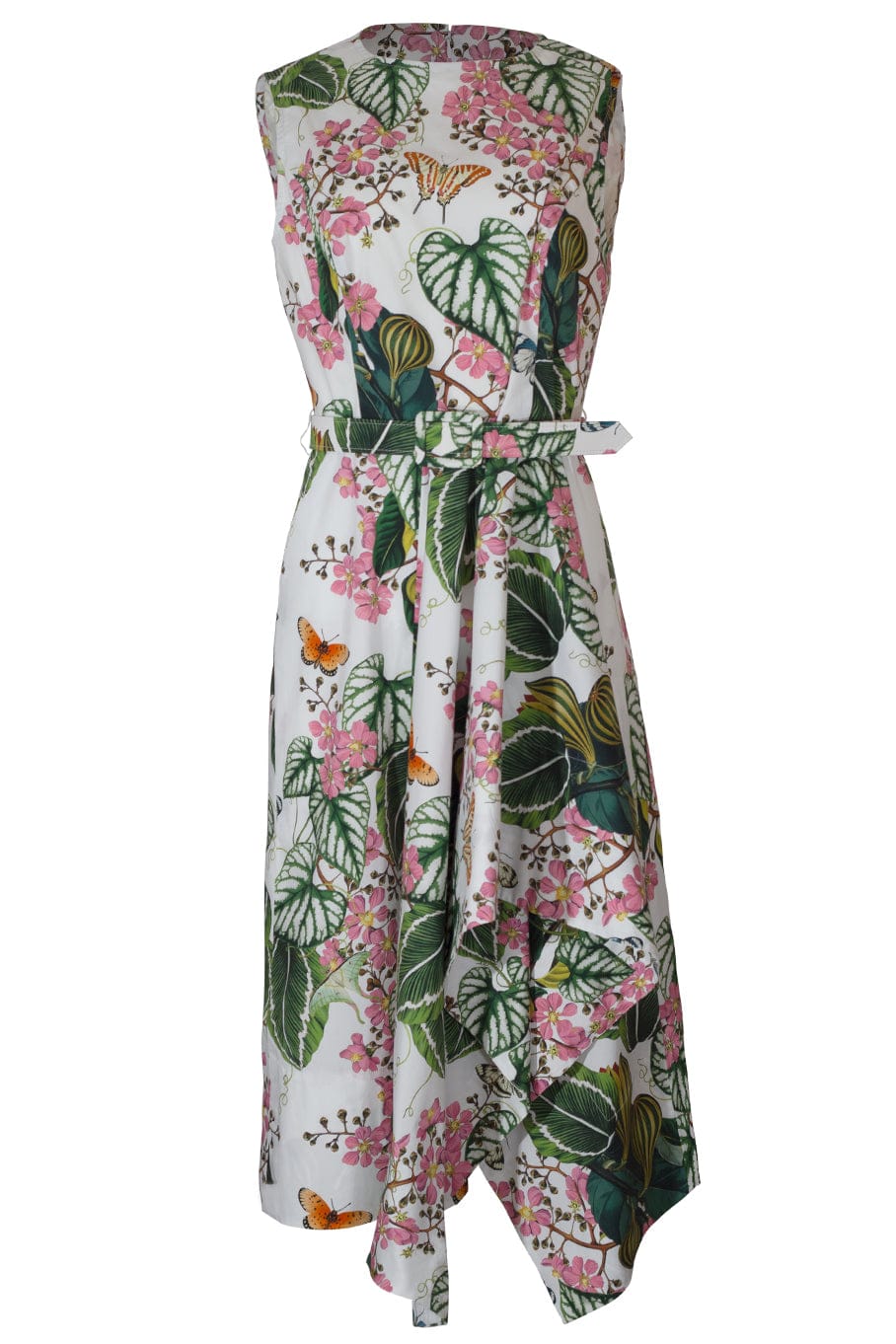Sleeveless Mixed Botanical Dress | OSCAR DE LA RENTA – Marissa Collections