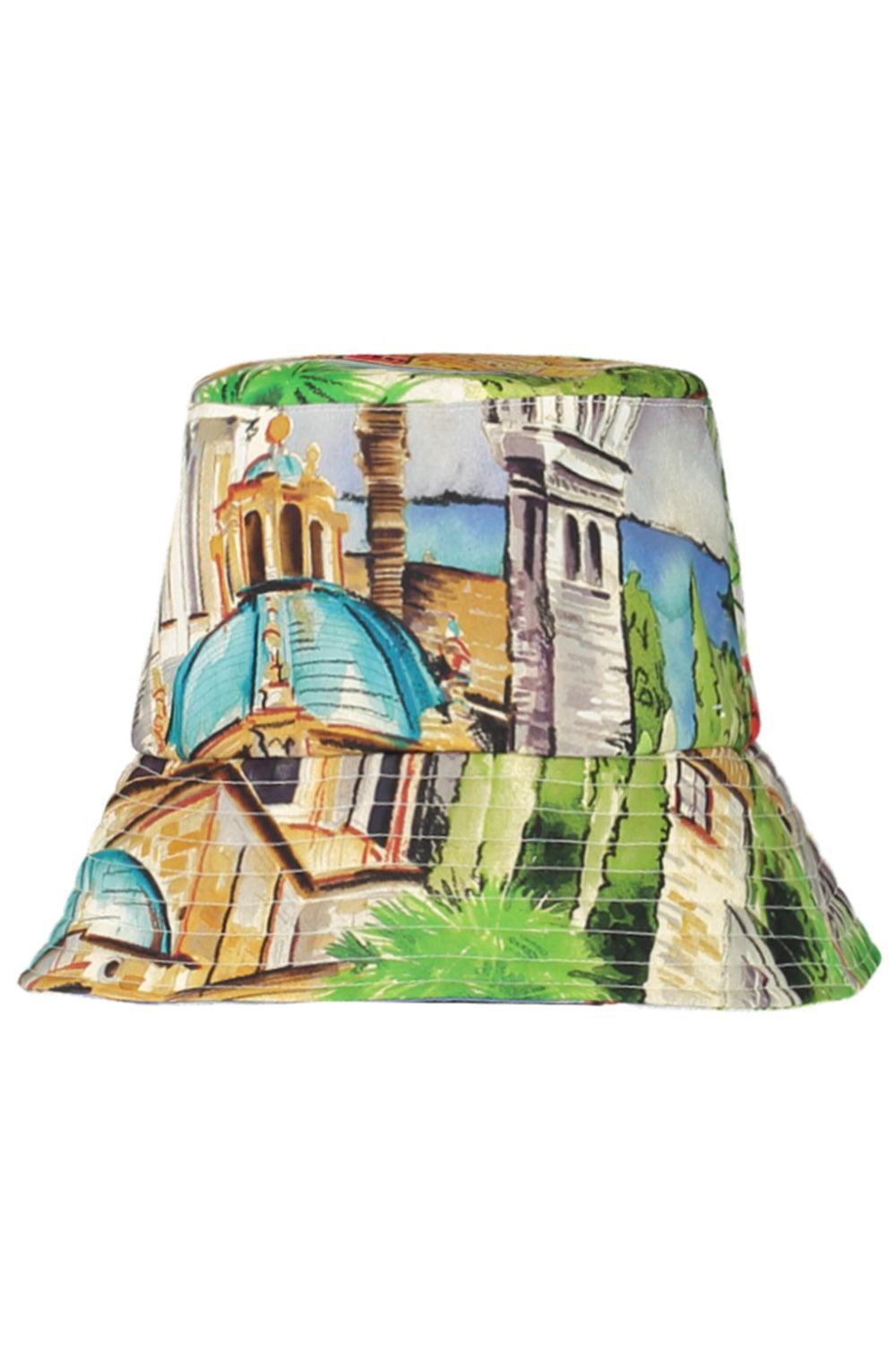 Printed Hat - Lake Como | RANI ARABELLA – Marissa Collections