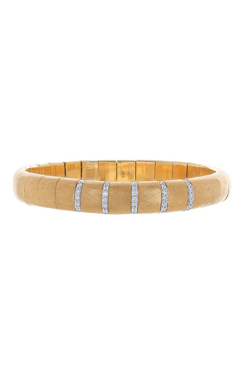 Matte Gold Diamond Pura Bracelet | ROBERTO DEMEGLIO – Marissa Collections