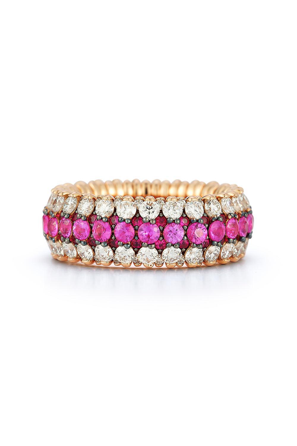 Ruby Diamond Giotto Stretch Ring – Marissa Collections