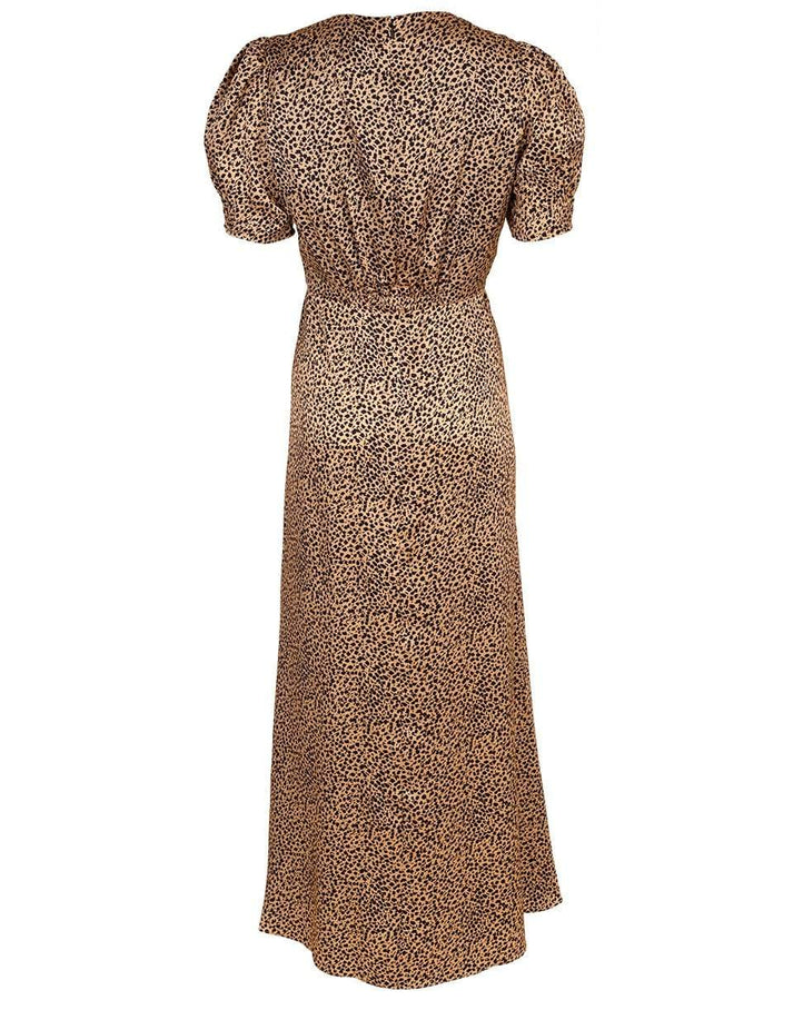 Lea Leopard Print Long Dress | SALONI – Marissa Collections