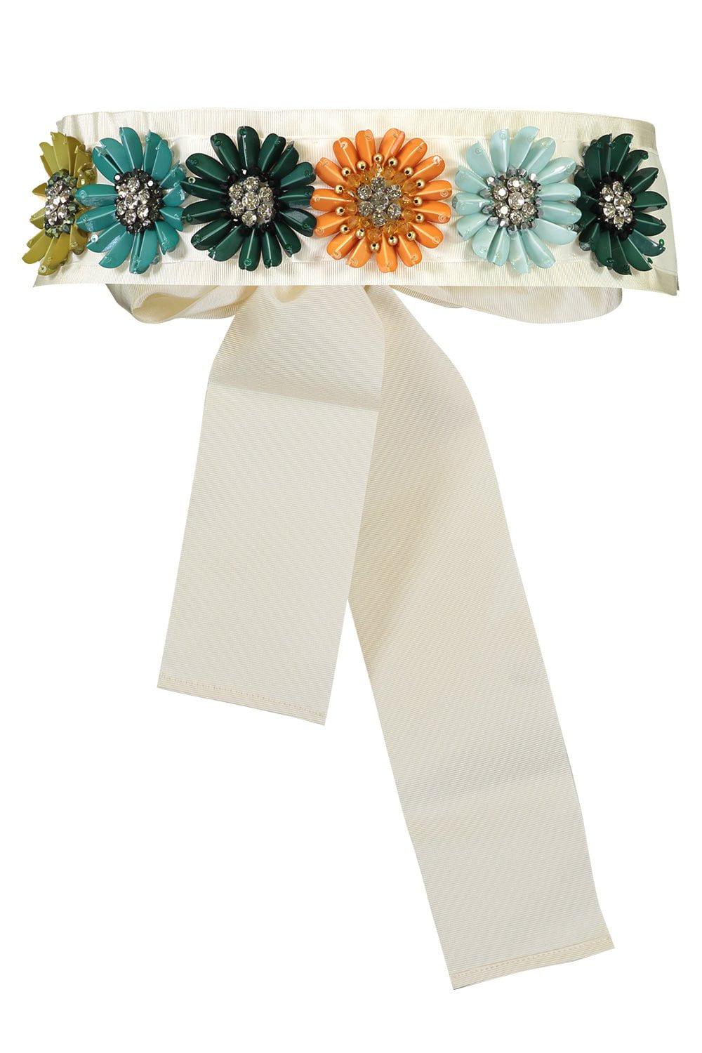 Ribbon Belt - Daisy Stones | SARA ROKA – Marissa Collections