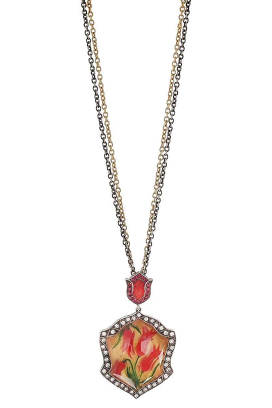 Carved Tulip Pendant Necklace | SEVAN BICAKCI – Marissa Collections