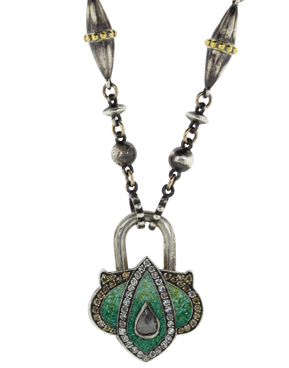 Green Micro Mosaic Ombre Lantern Lock | SEVAN BICAKCI – Marissa Collections