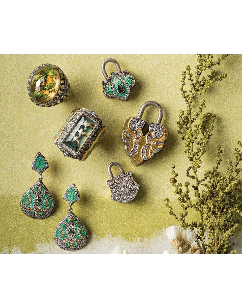 Carved Citrine Intaglio Doves In Flight Ring | SEVAN BICAKCI – Marissa ...