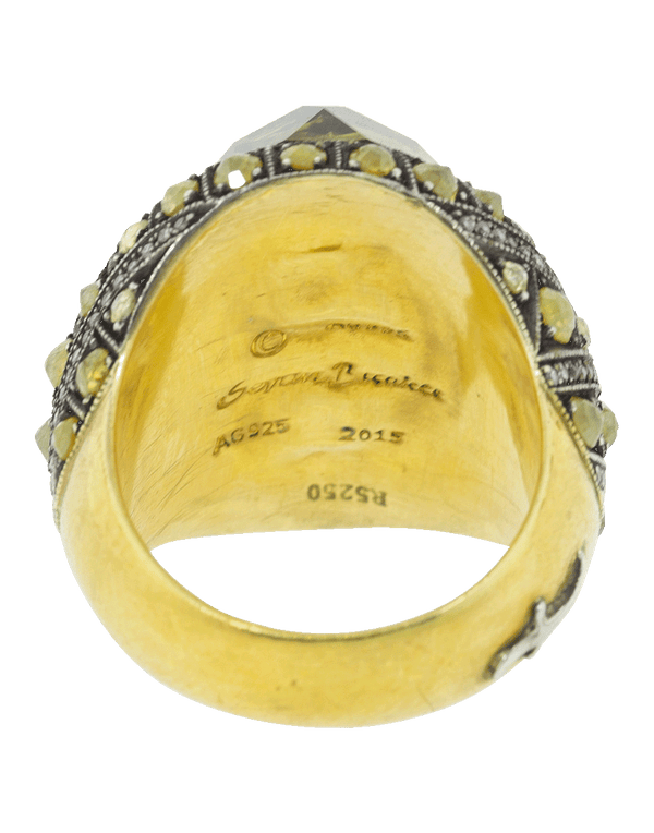 Carved Citrine Intaglio Doves In Flight Ring | SEVAN BICAKCI – Marissa ...