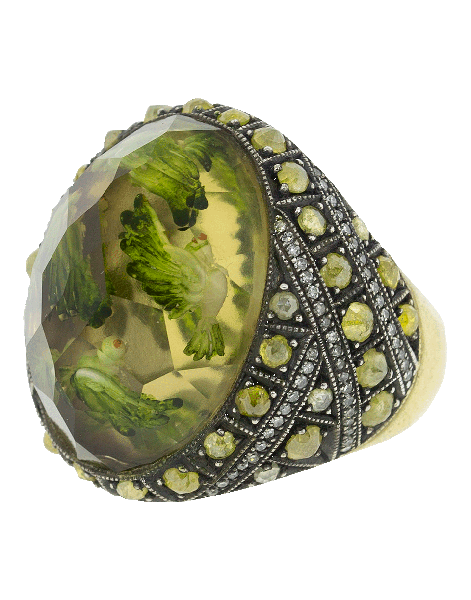 Carved Citrine Intaglio Doves In Flight Ring | SEVAN BICAKCI – Marissa ...