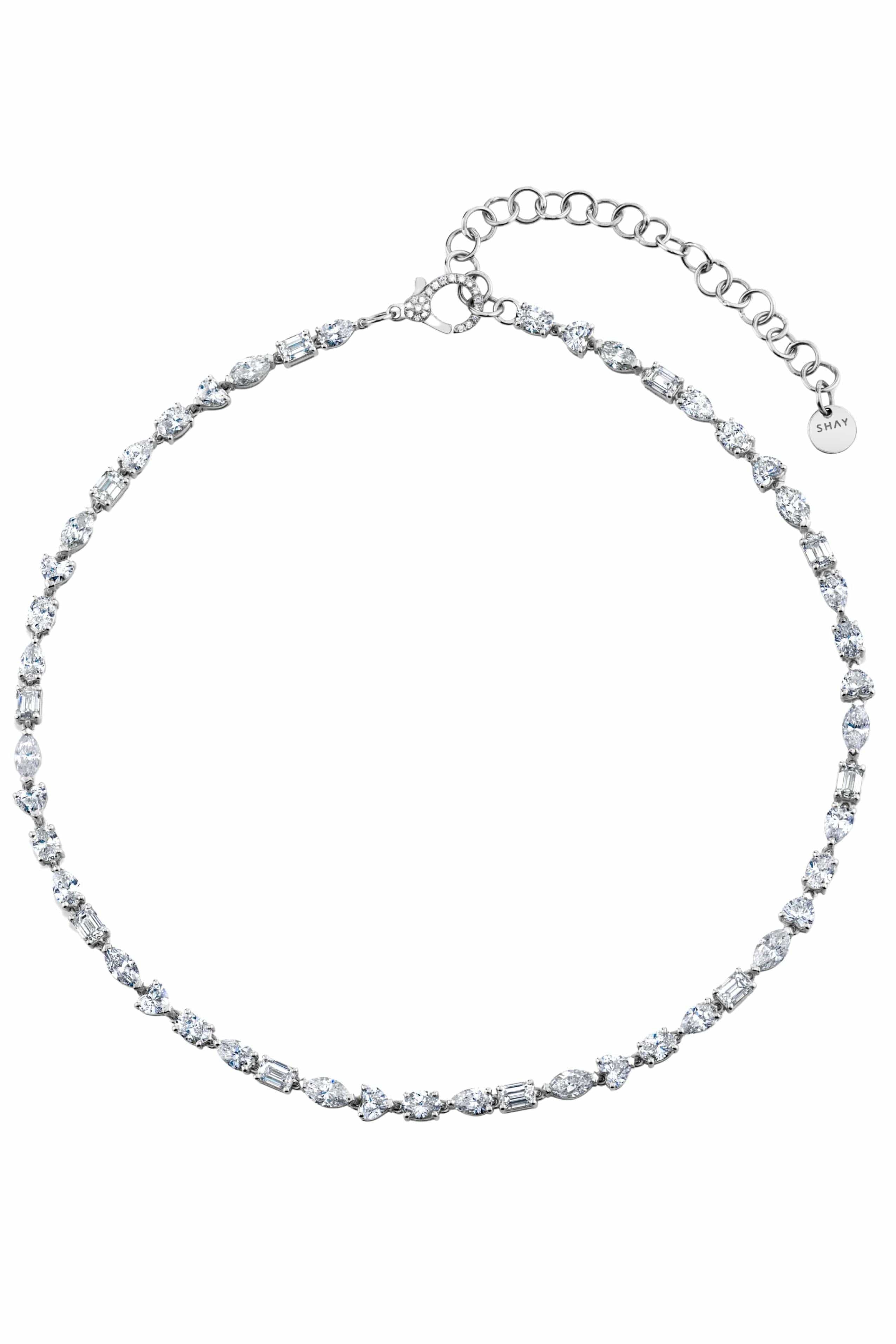 Mini Mixed Diamond Tennis Necklace | SHAY JEWELRY – Marissa Collections