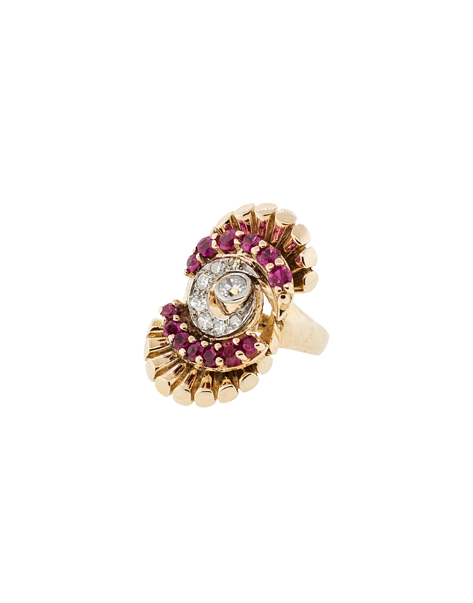 Retro Ruby & Diamond Swirl Ring | SHAY JEWELRY – Marissa Collections