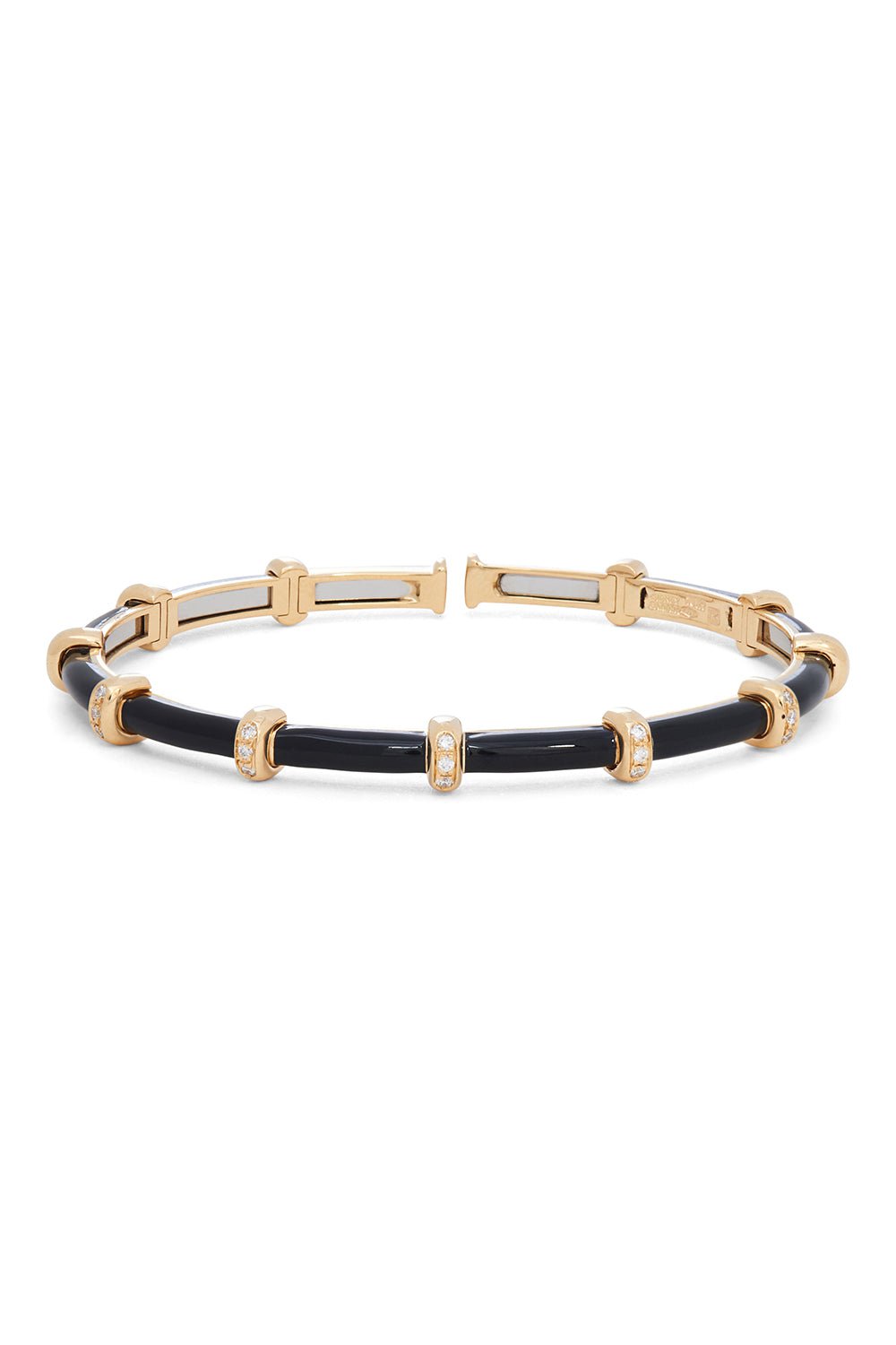 Small Carly Black Enamel Diamond Bracelet | SIDNEY GARBER – Marissa ...