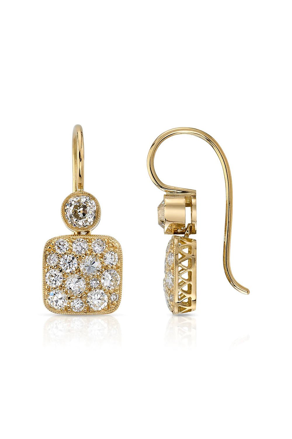 Cobblestone Double Drop Earrings | SINGLE STONE – Marissa Collections