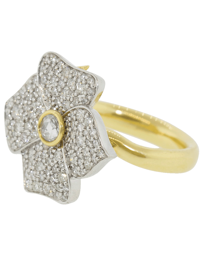 Hail Storm Diamond Flower Ring | SORELLINA – Marissa Collections