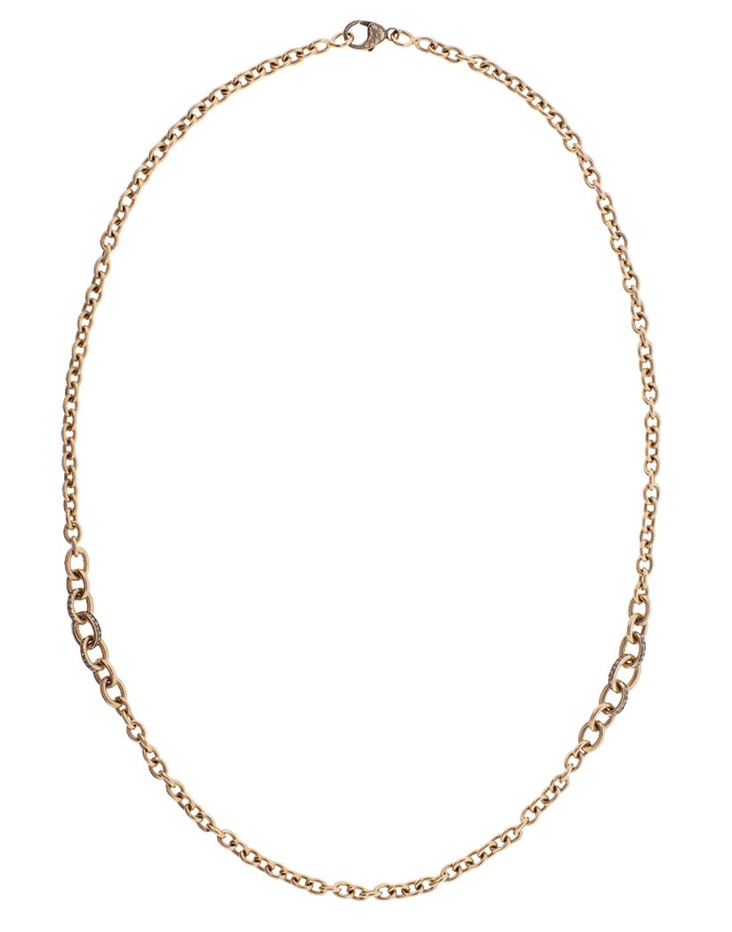 Champagne Diamond Link Chain Necklace | SYLVA & CIE – Marissa Collections