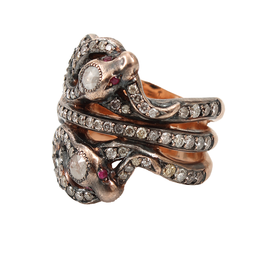 Ruby Triple Snake Ring | SYLVA & CIE – Marissa Collections