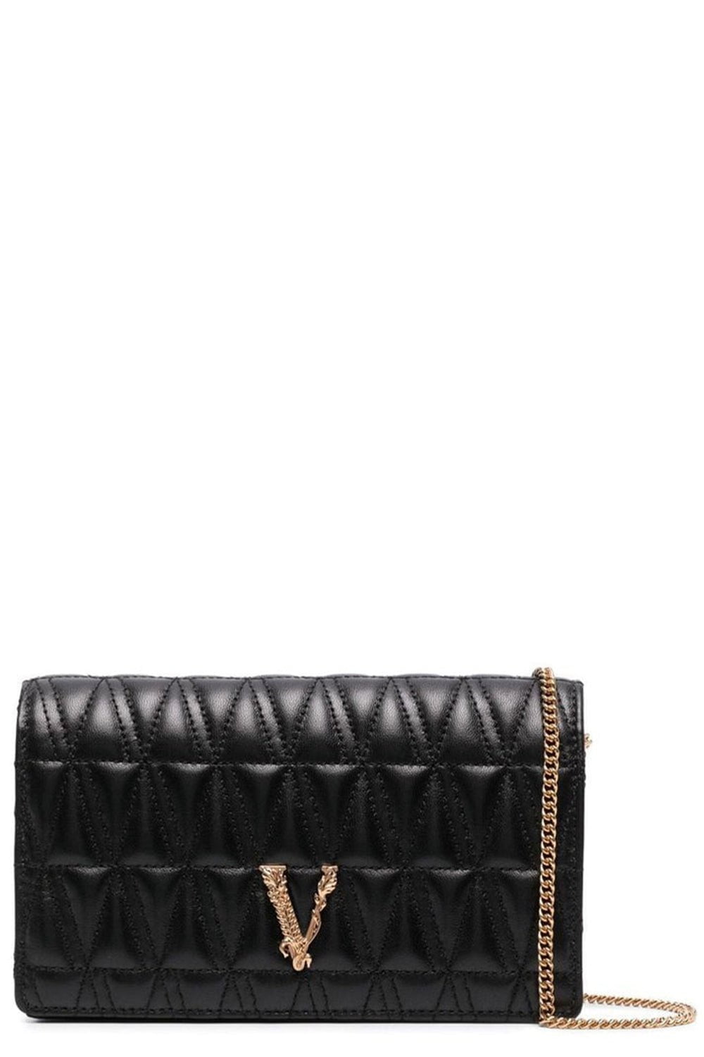 Virtus Clutch - Black | VERSACE – Marissa Collections