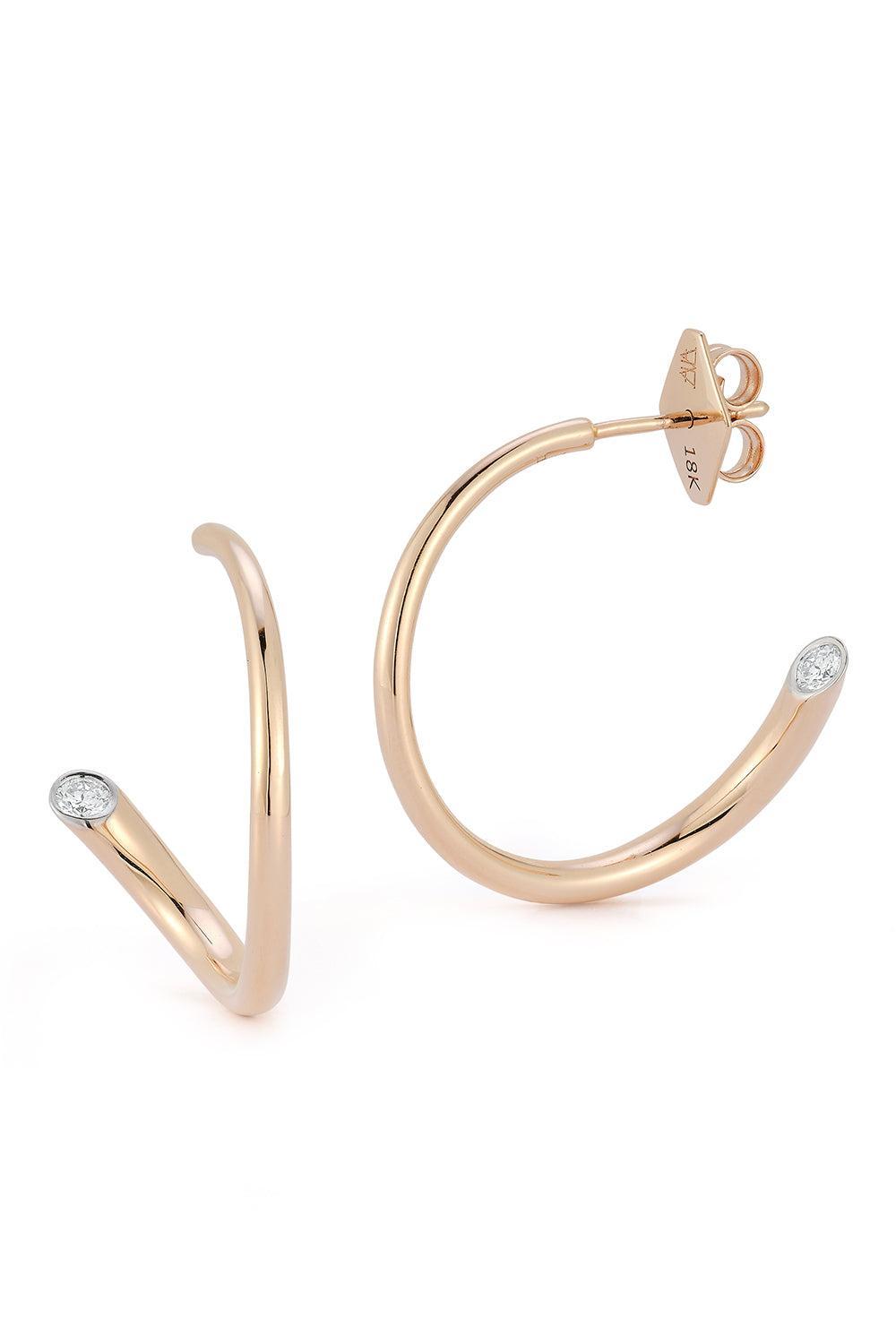 Diamond Small Thoby Tubular Hoop Earrings | WALTERS FAITH – Marissa ...