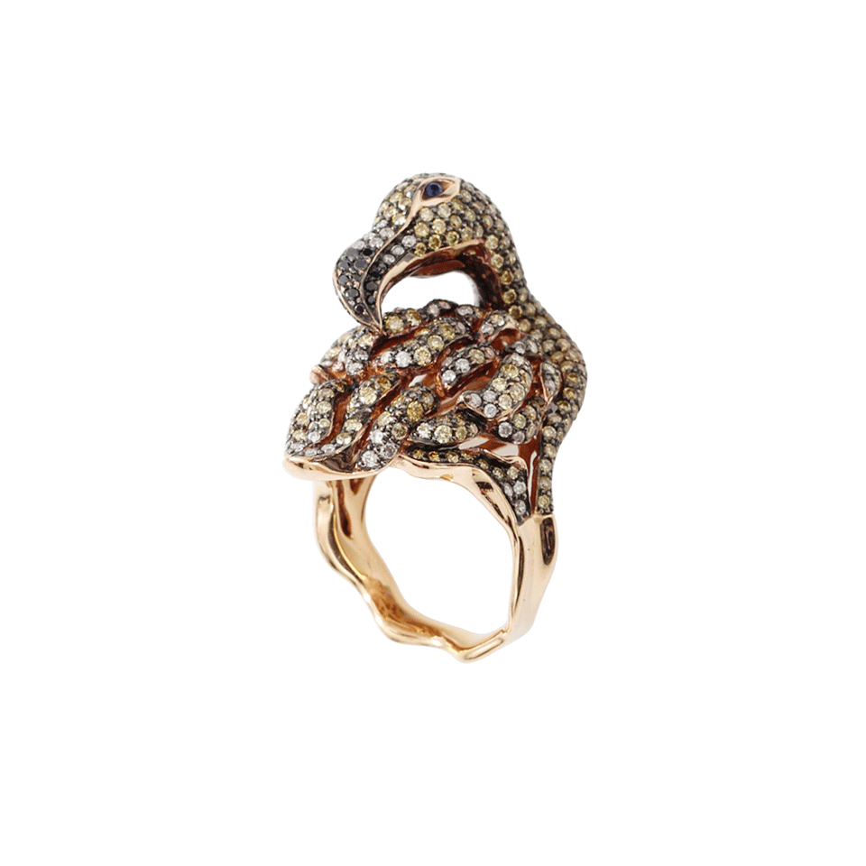 Golden Diamond Bird Ring | WENDY YUE – Marissa Collections