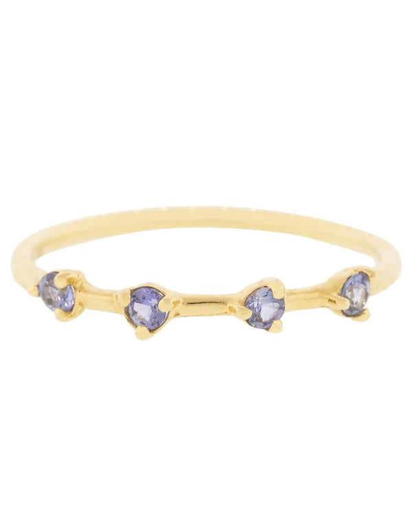 Tonal Four-Step Sapphire Ring | WWAKE – Marissa Collections