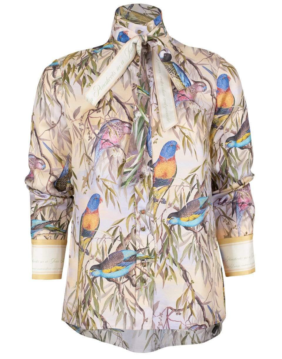 Parakeets Candescent Shirt | ZIMMERMANN – Marissa Collections